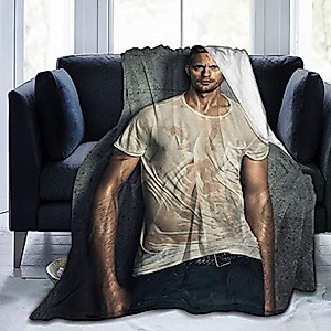 Alexander Skarsgard Nathan Lind Super Soft and Comfortable Flannel Throw Blankets Camping Blanket Beach Blankets for Decoration Bedroom Living Room Yoga