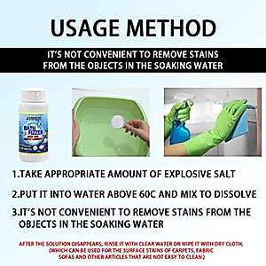 Laundress Stain Solution 2 Bottles of Powder Soap Laundry Powder Clothes Washing Fresh Scent Powder for Home Powder Laundry