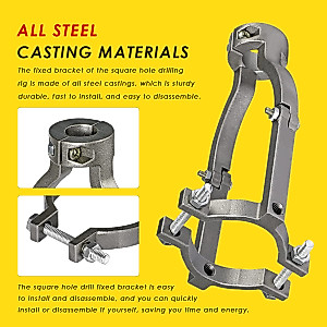 Square Hole Drill Bit Adapter for Easy Installation and Disassembly - Mortising Attachment for Drill Press, Mortise Machine, Power Tool Accessory for Drill Machines