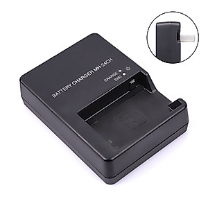 Liphontcta MH-24 Wall Quick Charger for Nikon: EN-EL14 EN-EL14A Li-ion Battery D5100 D5200 D5300 D5500 D5600 D3100 D3200 D3300 D3400 D3500 P7000 P7100 P7700 P7800 Camera Power Supply