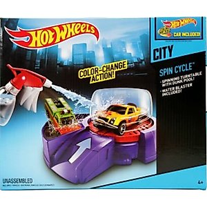 Hot Wheels Color Shifters Spin Cycle Deluxe Playset