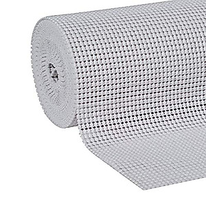 Duck 281877/1344559 Select Grip EasyLiner Non-Adhesive Shelf Liner, 20" x24' and 12" x20', 2 Rolls Total, White, 59 Sq Ft