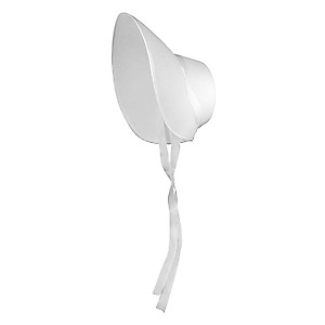 Nicky Bigs Novelties Adult Bonnet Old Fashioned Victorian Handmaids Hat- Women Pilgrim Bonnets Hats - Amish Colonial Bonnet Cap - Pioneer Prairie Felt Sun Hat Costume Accessories Black