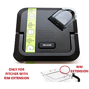 Enbizio Genuine Ninja BL770 replacement parts / Lid with handle extension . Will ONLY WORK WITH PITCHER WITH EXTENDED RIM