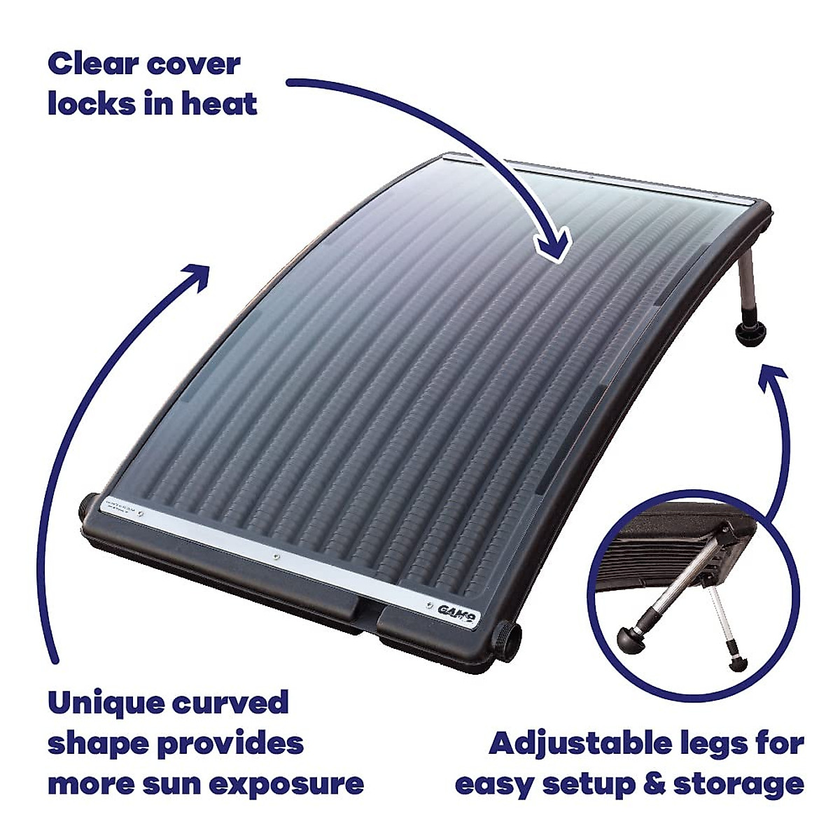 GAME 72000-BB, Made for Intex & Bestway SolarPRO Curve Solar Heater, Bestway Above Ground Pools