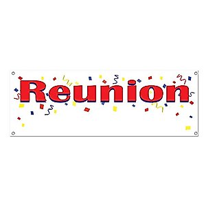 Reunion Sign Banner Party Accessory (1 count) (1/Pkg)