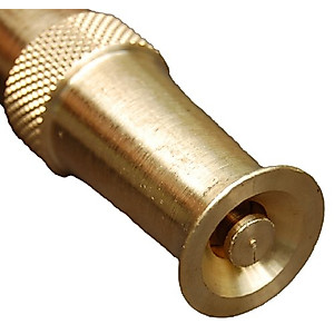 Hose Nozzle ~ Solid Brass ~ Adjustable Spray Patterns ~ Made in USA ~ with Bonus High Pressure Sweeper Nozzle