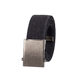 Columbia Unisex-adult Military Web Belt-Adjustable One Size Cotton Strap and Metal Plaque Buckle