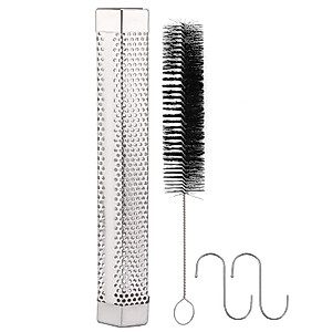 Topyond Portable Stainless Steel Smoking Tubes - BBQ Accessories for Outdoor Parties and Camping, Suitable for All Barbecues and Smokers