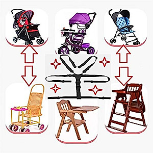 High Chair Pad, Grey Background Little Stars Pattern High Chair Cushion/seat Cushion/breathable Pad with Baby High Chair Seat Belt, Soft and Comfortable, Make The Baby More Comfortable (2 Pieces)