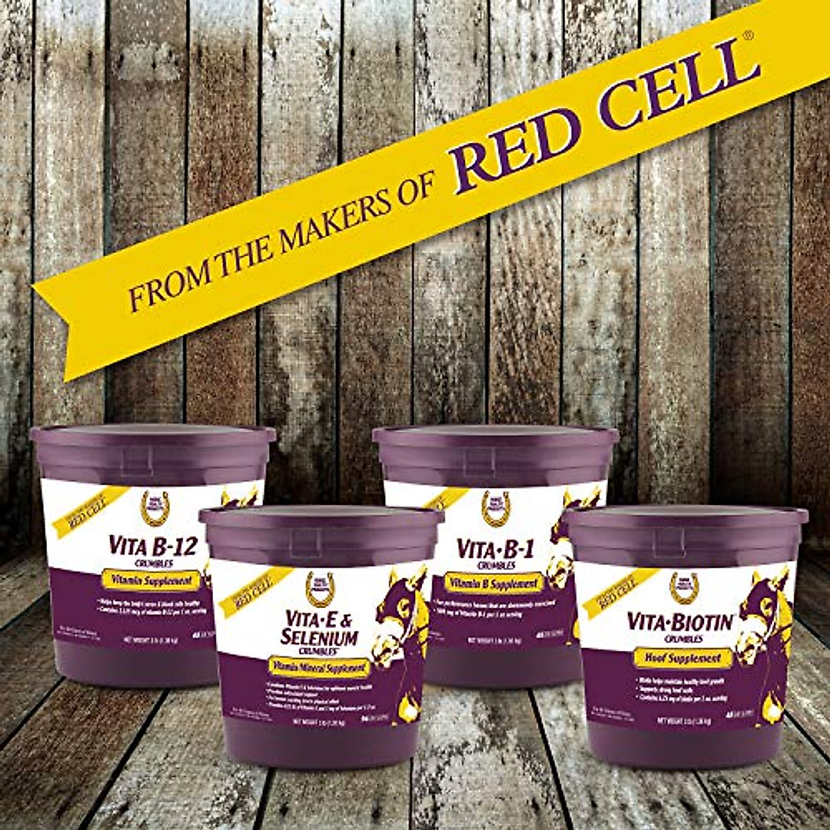 Horse Health Vita B-1 Crumbles Supplement for Horses, Supports optimal muscle activity and metabolism for performance, 20 pounds, 320 day supply