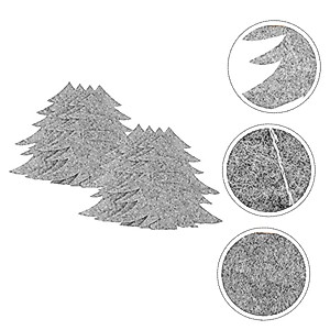 BESTOYARD 8pcs Christmas Tree Cutlery Set Cutlery Bag for Christmas Silverware Holder Bag Christmas Silverware Holder Dining Table Cutlery Bag Non-woven Fabric and Fork Desktop