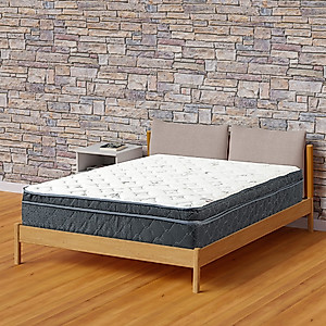 Greaton 12" Half-Firm, Half-Soft Dual Comfort Hybrid Memory Foam Pocket Coil Springs Mattress for Couples - Pressure Relieving, Motion Isolating Sleep System for Personalized Luxury Rest - King, Black