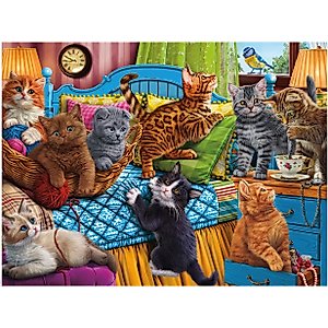 Ceaco - Paws Gone Wild Collection - Cute Kittens - 550 Piece Jigsaw Puzzle