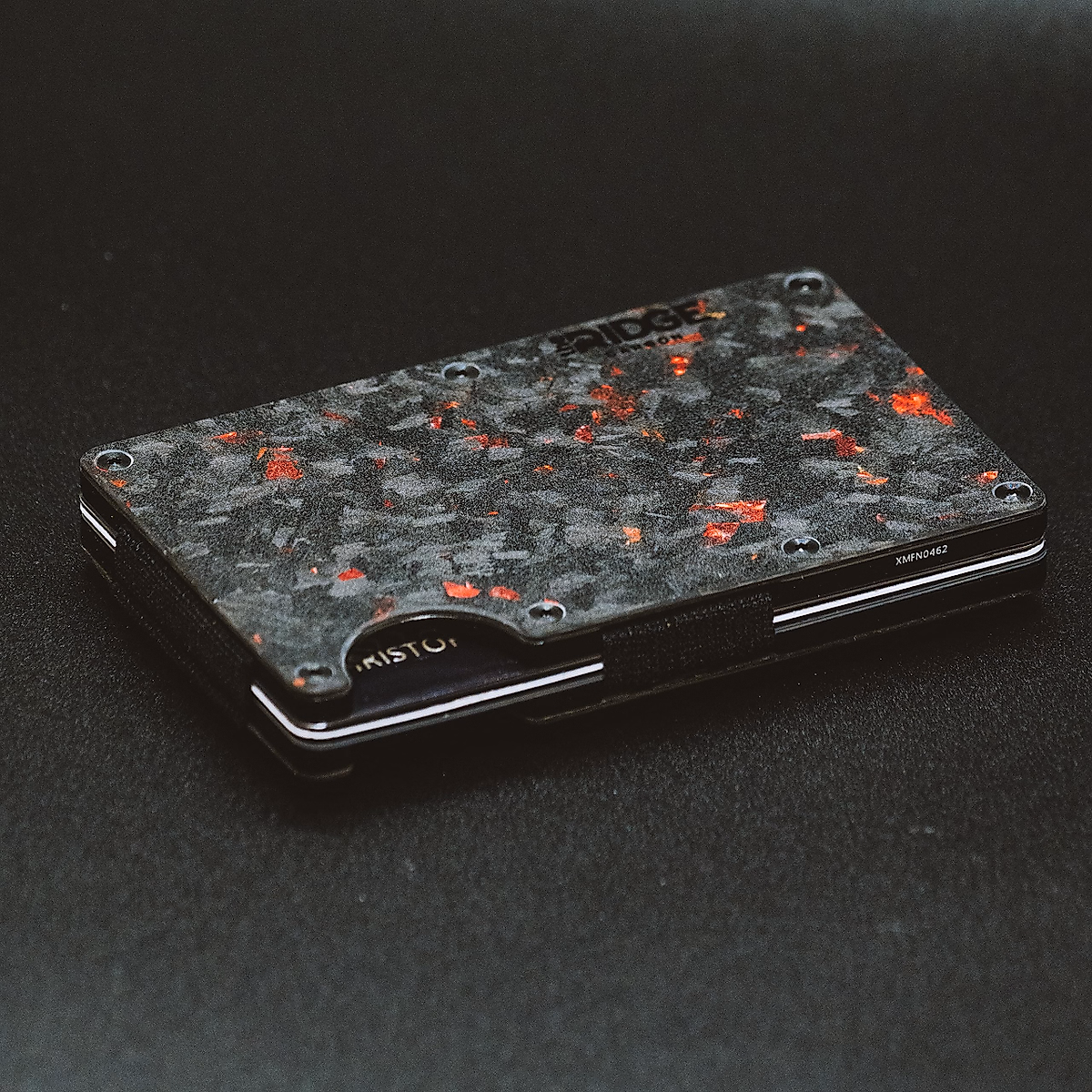 Ridge Wallets for Men - Slim Minimalist Wallet For Men, Front Pocket Wallets for Men, RFID Wallet For Men - Card Holder Wallet (Forged Ember)