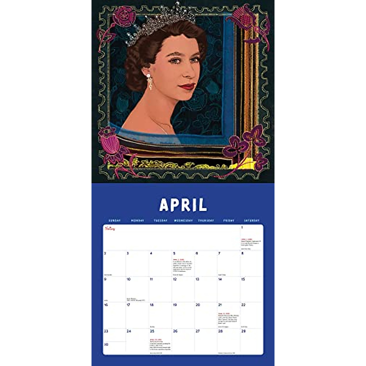 2023 The Legacy of Her Majesty Queen Elizabeth II Wall Calendar: A Yearlong Tribute to a 70-Year Reign (12-Month Art Calendar)
