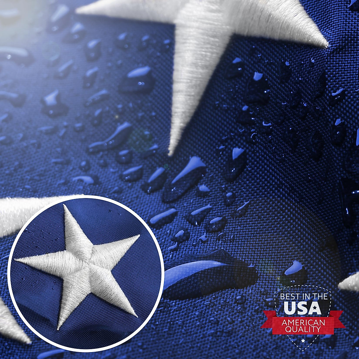 American Flag 3x5 Outdoor - 3x5 American Flag Outdoor Heavy Duty，Us Usa Flag 3x5 Outdoor，American Flag Made In Usa， American Flags Nylon 3x5 Embroidered Outside All Weather United States Flag