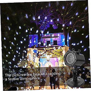 DOITOOL 1 Set Christmas Halloween Projector Lights Christmas Window Projector Christmas Lights Outdoor Projector Projection Lamp Animation Projection Lamp Portable Outdoor Projection Lamp