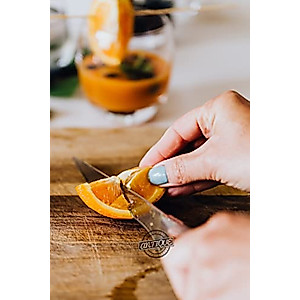 Wood Cutting Board for Kitchen Butcher Block, Meat, Cheese Vegetables, Fruits,with Grip Handle