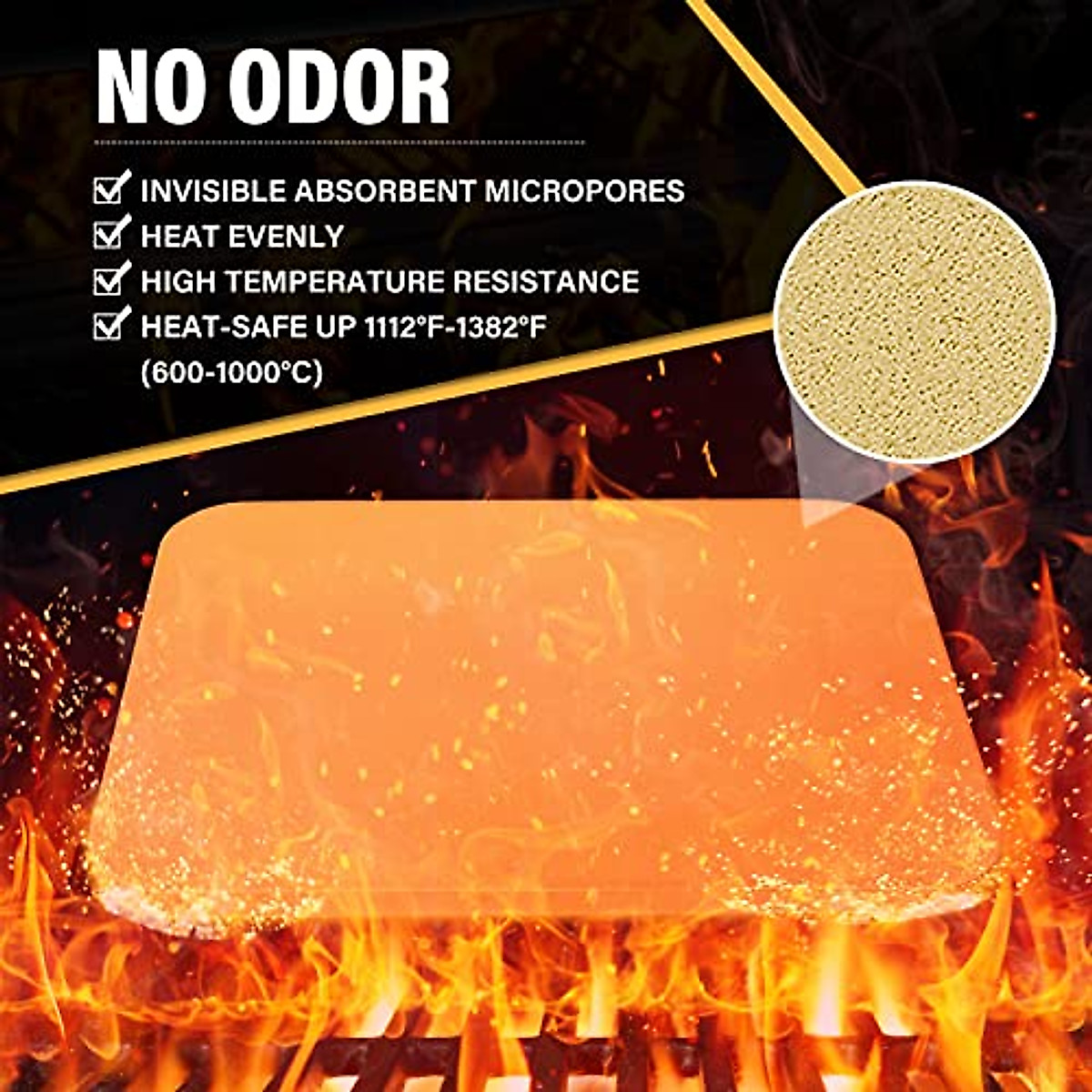 YAKSHA Pizza Stone for Oven and Grill 15" x 12" Large Pizza Grilling Stone and Peel Set with Pizza Cutter Wheel for BBQ, Rectangular Baking Stone for Crisp Bottoms Pies Pastry Bread Calzone