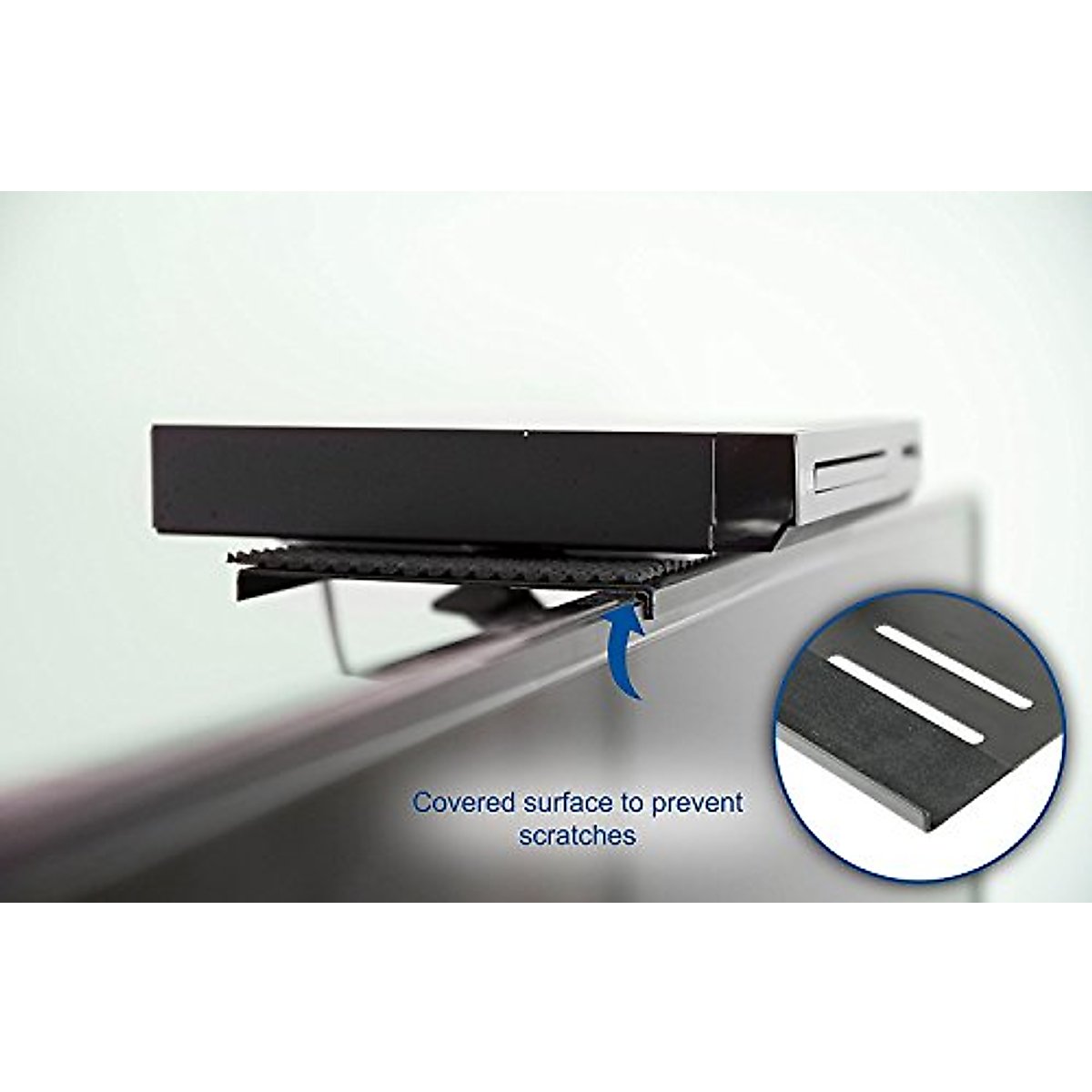 Mount Plus MP-APM-05-01 Top Shelf TV Mounting Bracket 12-inch Wide Platform | Holds Speaker, Streaming Device, Game Console, and More (1 Pack)