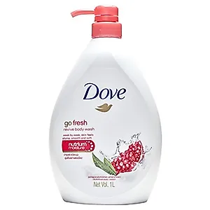 Dove Go Fresh Revive Body Wash, Pomegranate and Lemon Verbena Scent, 33.8 Ounce (1 Liter) International Version
