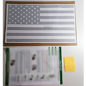 Xinghe for Toyot@ Tacoma 2005-2023, American Flag Decals for Truck Back Sliding Window, Matte Black USA Flag Decal for Truck Back Window, Waterproof Vinyl, Durable and Easy Remove Truck Decal