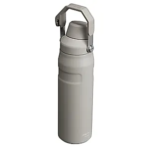 Stanley IceFlow Fast Flow Water Bottle 24 oz | Angled Spout Lid | Lightweight and Leakproof for Travel and Sports | Insulated Stainless Steel | BPA-Free | Ash