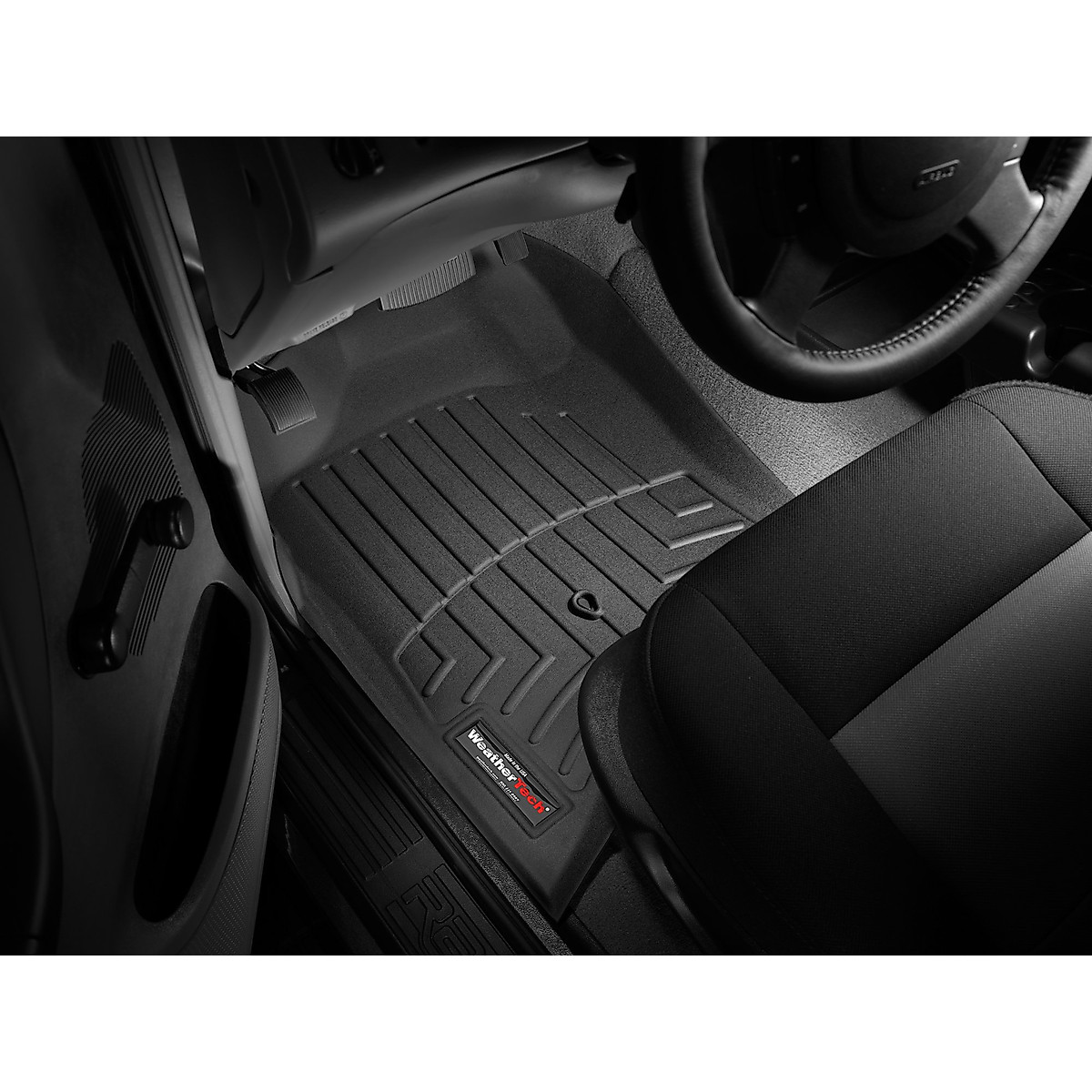 WeatherTech Custom Fit FloorLiners for Ford Ranger - 1st Row (440241), Black