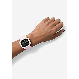 NIXON Siren A1311 - Pale Pink - 100m Water Resistant Women's Digital Sport Watch, 38mm Watch Face, 18mm-16mm Pu/Rubber/Silicone Band