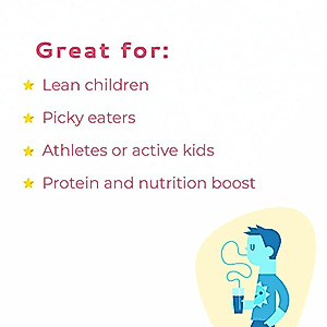 Grow Daily 3+ Shake Mix 7-serving Canister by Healthy Heights - Protein Powder (Chocolate) - Developed by Pediatricians - High in Protein Nutritional Shake - Contains Key Vitamins & Minerals