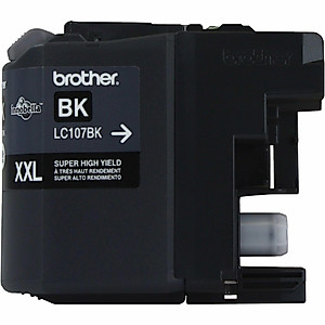 Brother Printer LC107BK Super High Yield Cartridge Ink, Black