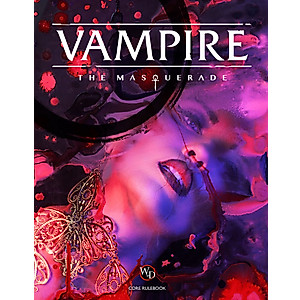 Renegade Game Studios Vampire: The Masquerade 5th Edition Roleplaying Game Core Rulebook, 18+, A Storytelling game of personal and political horror.