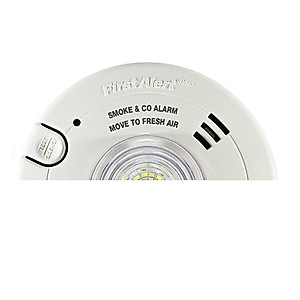 First Alert BRK 7030BSL Hardwired Hearing Impaired Combination Alarm with Led Strobe Light, White