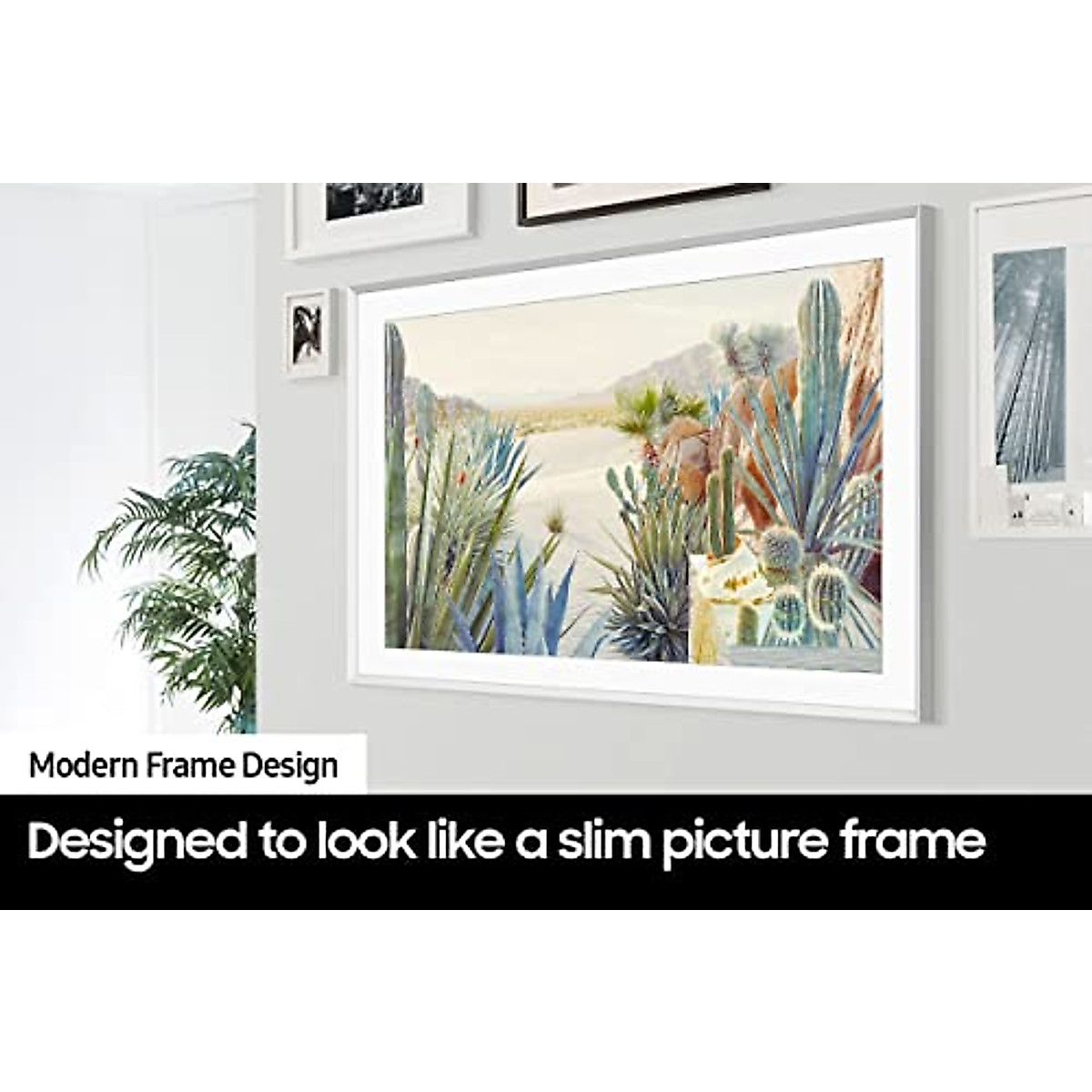 SAMSUNG QN65LS03BAFXZA 65" The Frame 4K UltraHD Smart QLED TV with a HW-S801B Ultra Slim Soundbar with Surround Sound Expansion (2022)