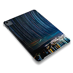 Cute Spiral Stars Night Space Kawaii case Compatible with iPad Mini Air Pro 7.9 8.3 9.7 10.2 10.9 11 12.9 inch Pattern Cover New 2022 2021 Trifold Stand 3 4 5 6 7 8 9 Generation 162 (10.9" Air 4)