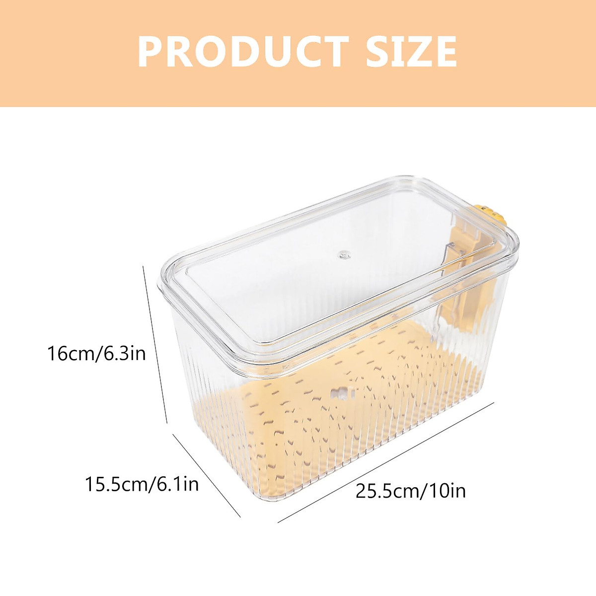 Box Food Containers Kitchen Fresh Container Fridge Toast Canister Toast Containers for Fridge Bread Storage Keeper Fridge Sealing Case Bread Holder Fruit Plastic Kitchen Supplies