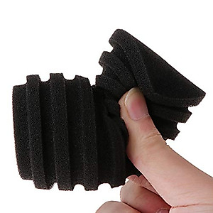 Wodwad Aquarium Filter Sponge for QS Filter Fish Tank Air Pump Biochemical Replacement -Black (S, 1PCS)