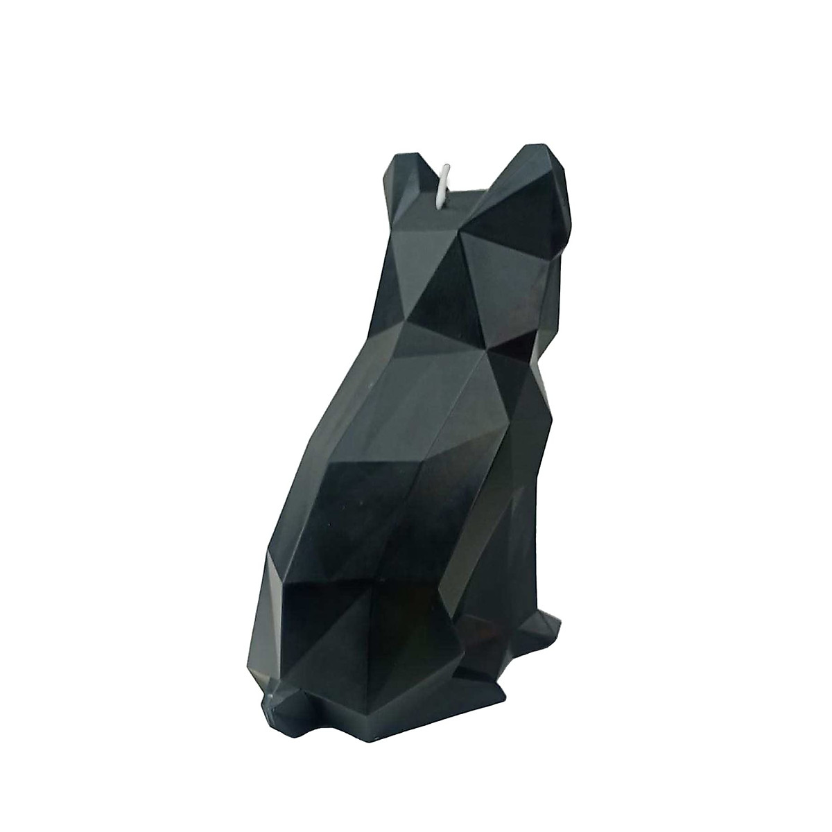 Wick Works | Frankie Small Dog Skeleton Candle | Melt to Reveal Internal Steel Frame | Burns Over 20 Hours! | Perfect for Home or Office Décor (Cedar, Black)