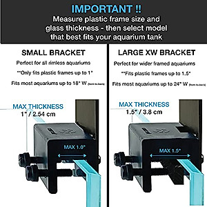 Current USA Orbit LED Adjustable Universal Tank Mount Lighting Bracket (4193) | Aquarium Light Tank Mounting Aluminum Arm for Fish Tanks | Works with a Variety of Strip Lighting