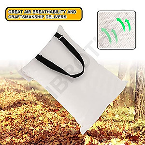 Universal Leaf Vacuum Blower Bag Bottom Debris Dump Bag - for Vacuum Leaf Blowers and Ultra Blower Rake, Compatible with Craftsman Black+Decker Husqvarna Toro Leaf Blower Bag Replacement