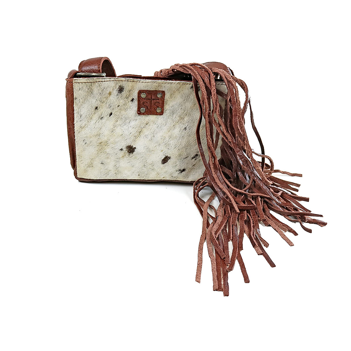 STS Ranchwear Harmony Crossbody with Fringe STS33588, Brown, Red
