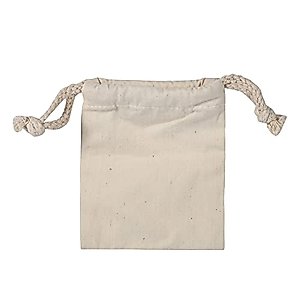 Oumefar Large Capacity Drawstring Storage Bag Natural Cotton Drawstring Storage Laundry Sack Dirty Clothes Bag for Travel Home Use