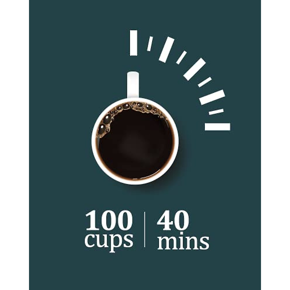 RIEDHOFF 100 Cup Commercial Coffee Maker, [Quick Brewing] [Food Grade Stainless Steel] Large Coffee Urn Perfect For Church, Meeting rooms, Lounges, and Other Large Gatherings-14 L