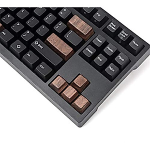 Durable Walnut Wooden Keycap Height Wood Keycap Suit Wooden Keycaps Personality forMX Switch Mechanical Gaming Keyboard Beautiful