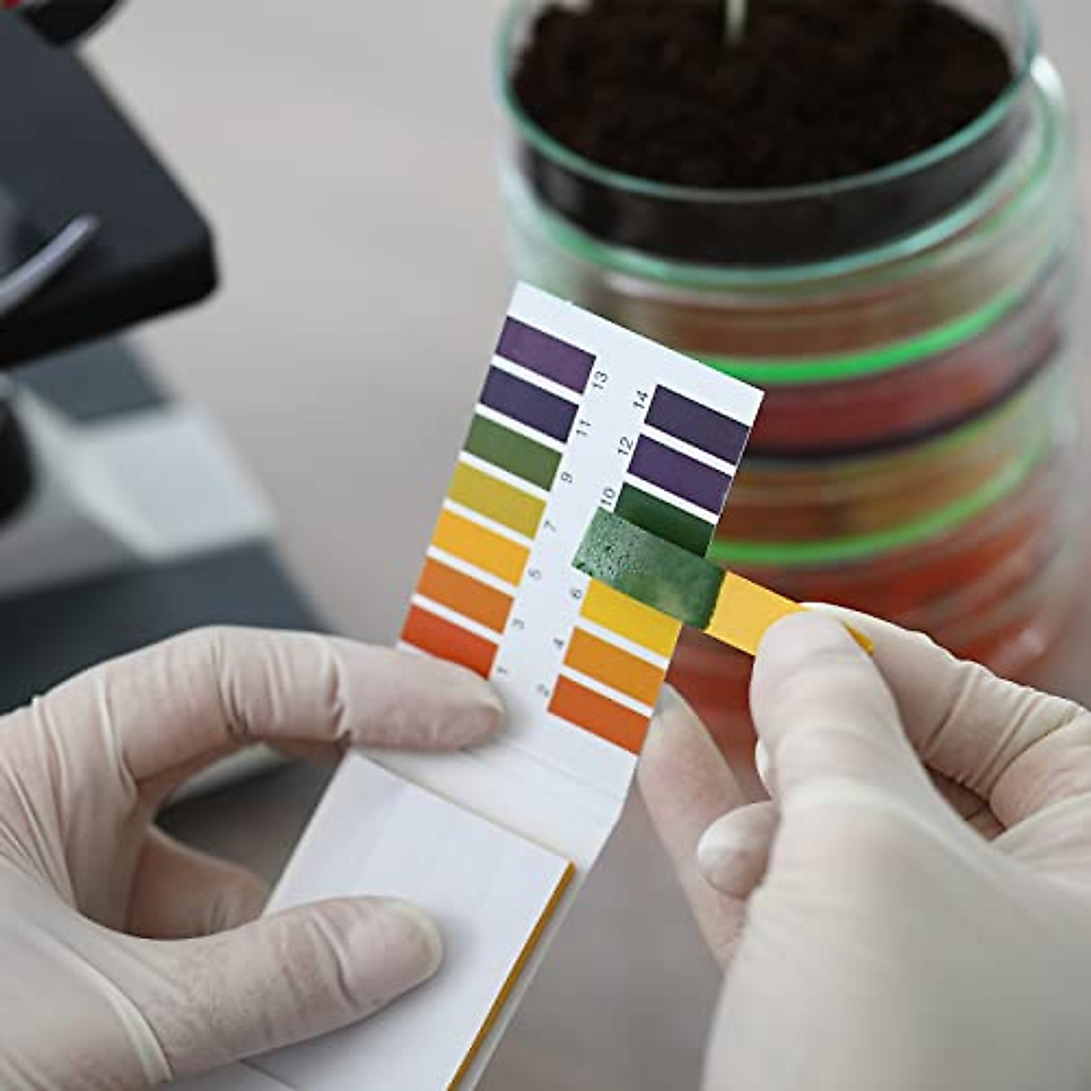 PATIKIL PH Test Strips 1-14, 3 Pack 240 Indicator Papers Litmus Tester for Water Food Soil Alkaline Acid Testing