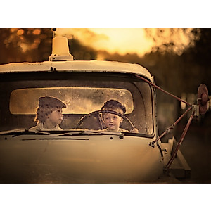 Born to Love Infant Toddler Kids and Baby Boy's Hat Houndstooth Driver Cap Boys Tweed Page Baby Kids Unisex NB 43cm, Grey and Black