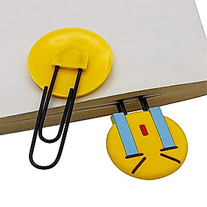 Cute Smiley Bookmarks, Funny Paperclip Bookmark, Novelty Emoticon Book Marker for Kids, Girls, Boys, School Student (Random 10PCS)