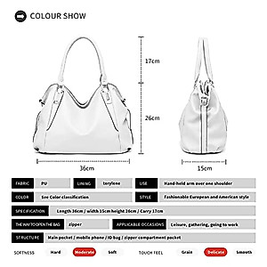 Shoulder Crossbody Bags and Totes for Women Fashion Ladies PU Leather Top Handle Satchel Shoulder Tote Bags