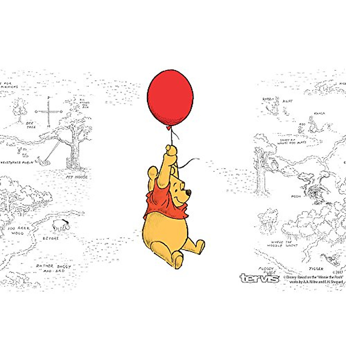 Tervis Disney - Winnie the Pooh Balloons Triple Walled Insulated Tumbler Travel Cup Keeps Drinks Cold & Hot, 20oz, Stainless Steel